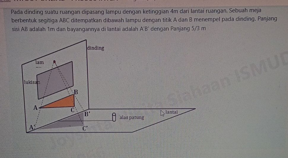 Pada dinding suatu ruangan dipasang lampu | StudyX