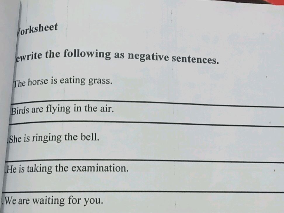 Rewrite the following as negative sentences. | StudyX