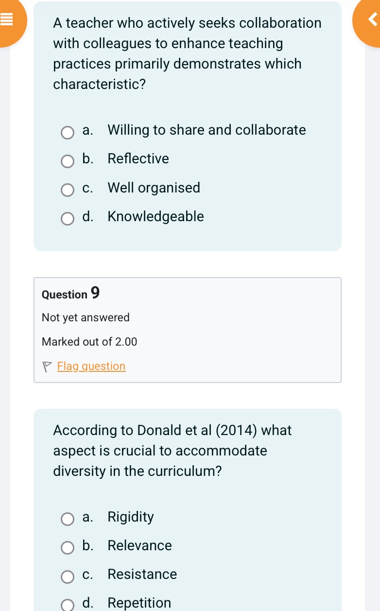 A teacher who actively seeks collaboration | StudyX