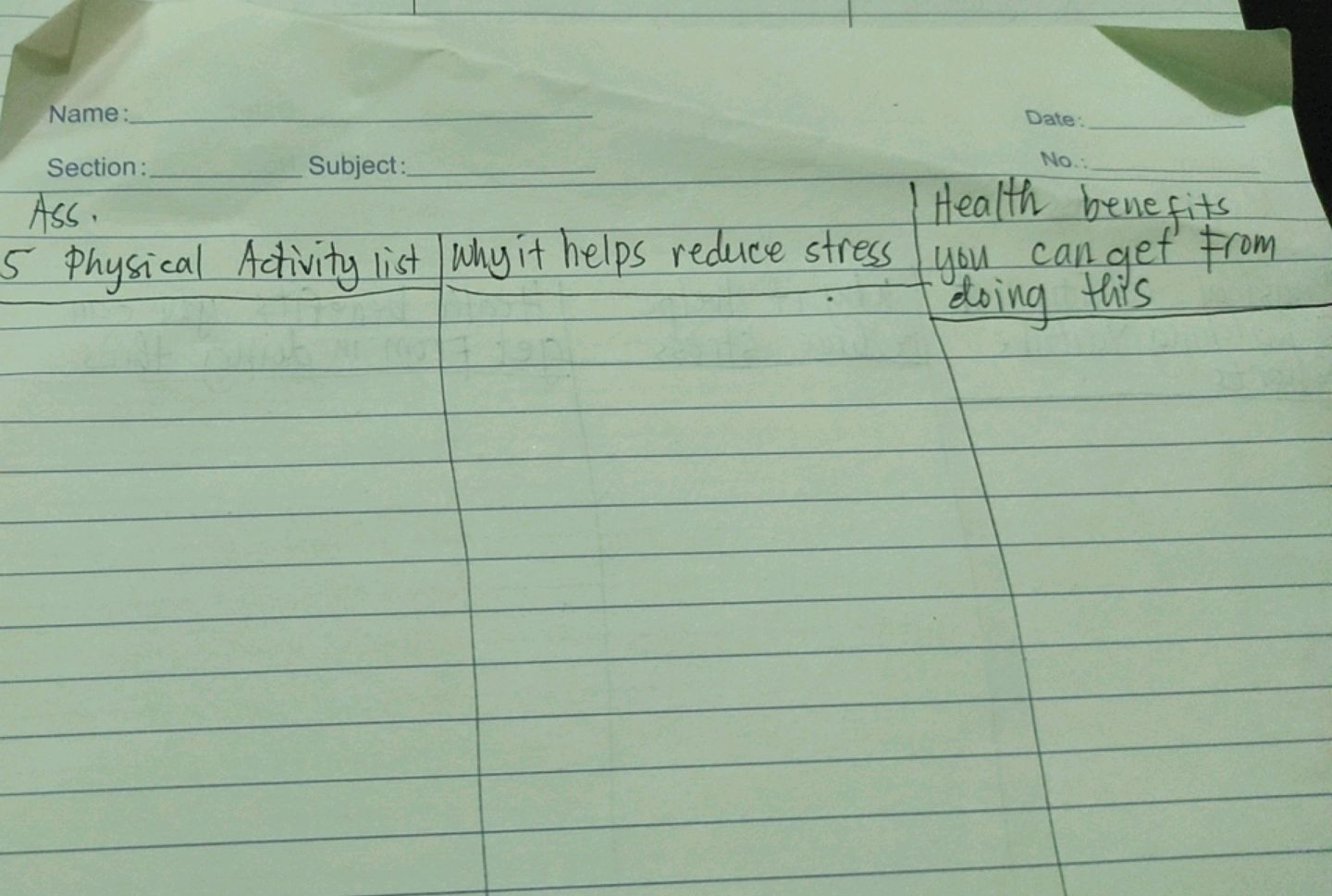 5 Physical Activity list why it helps reduce | StudyX