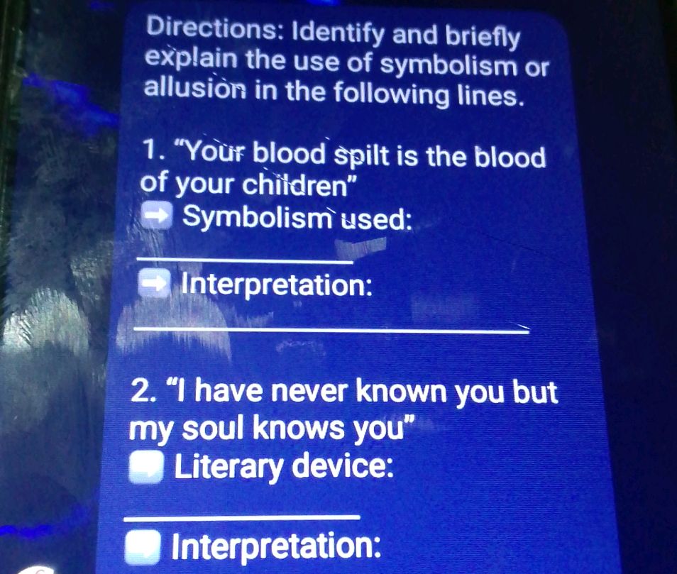 Directions: Identify and briefly explain the | StudyX