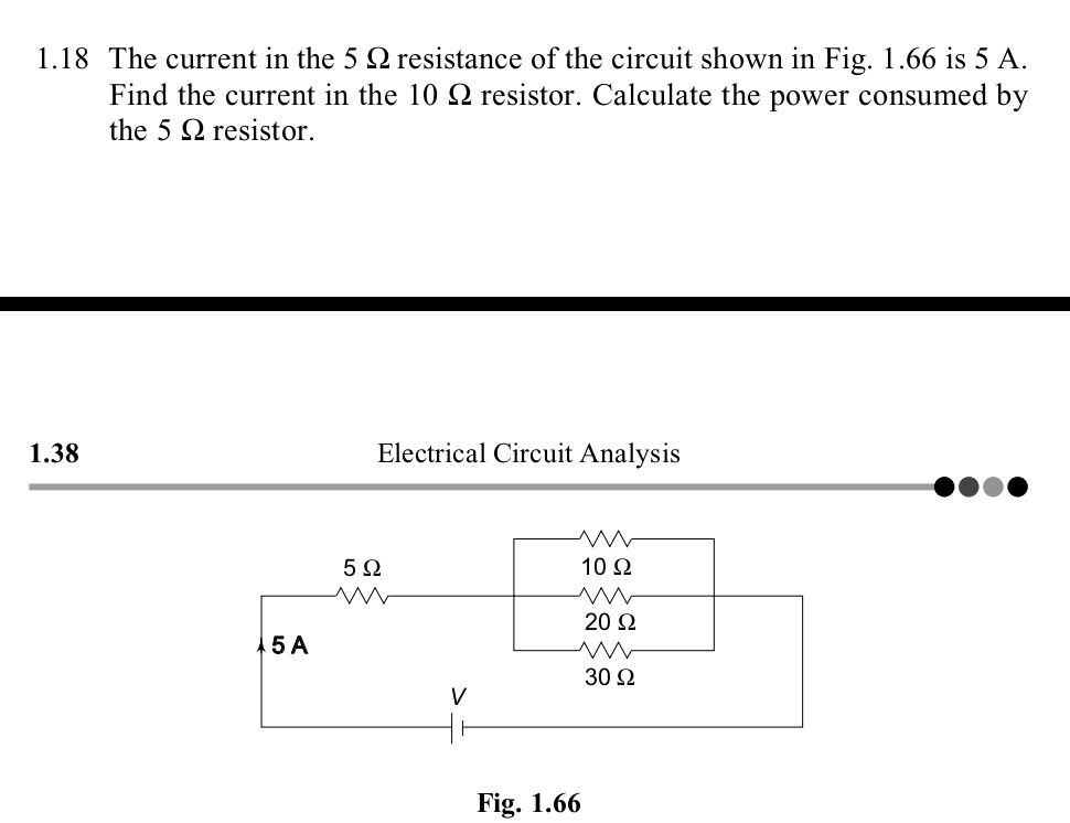 The current in the 5 resistance of the | StudyX