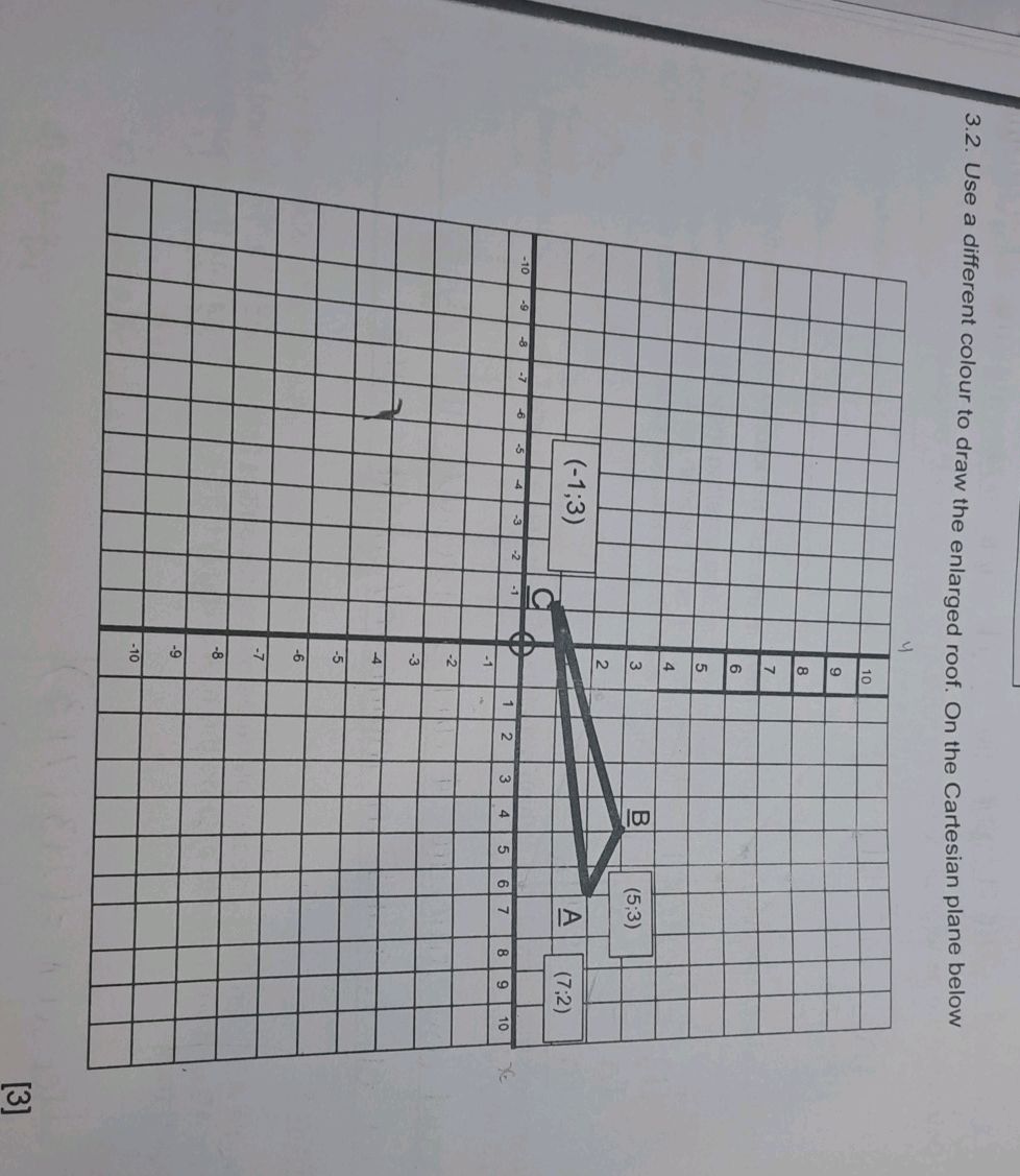 3.2. Use a different colour to draw the | StudyX