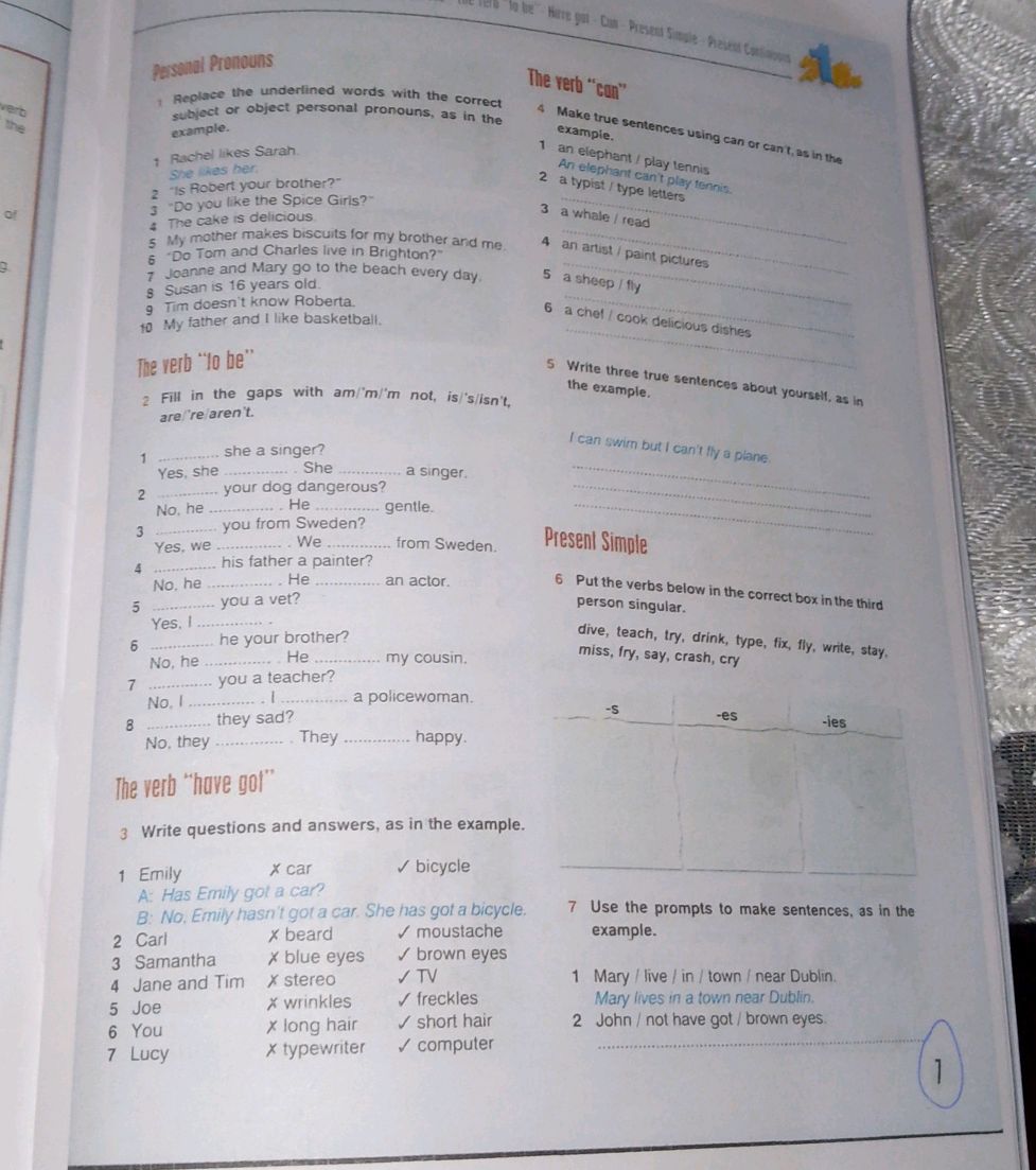 1 Replace the underlined words with the | StudyX