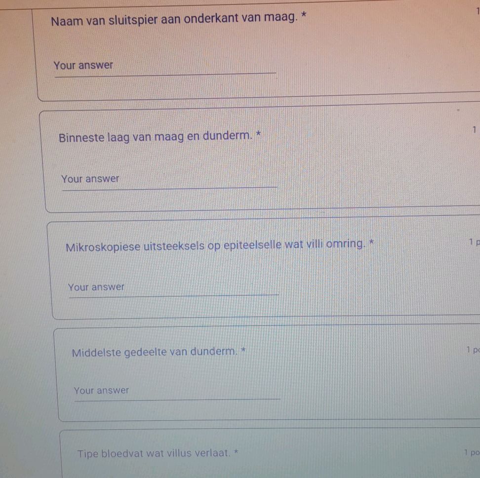 Naam van sluitspier aan onderkant van maag.