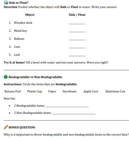 Sink or Float? Direction Predict whether the | StudyX