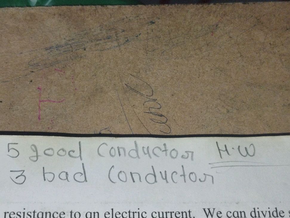 Good and Bad Conductors