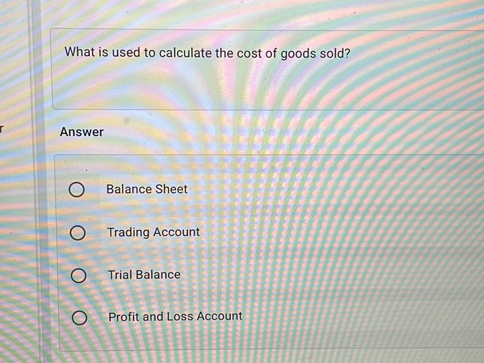 What is used to calculate the cost of goods | StudyX