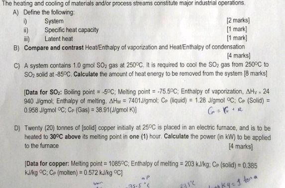 A) Define the following: i) System [2 marks] | StudyX