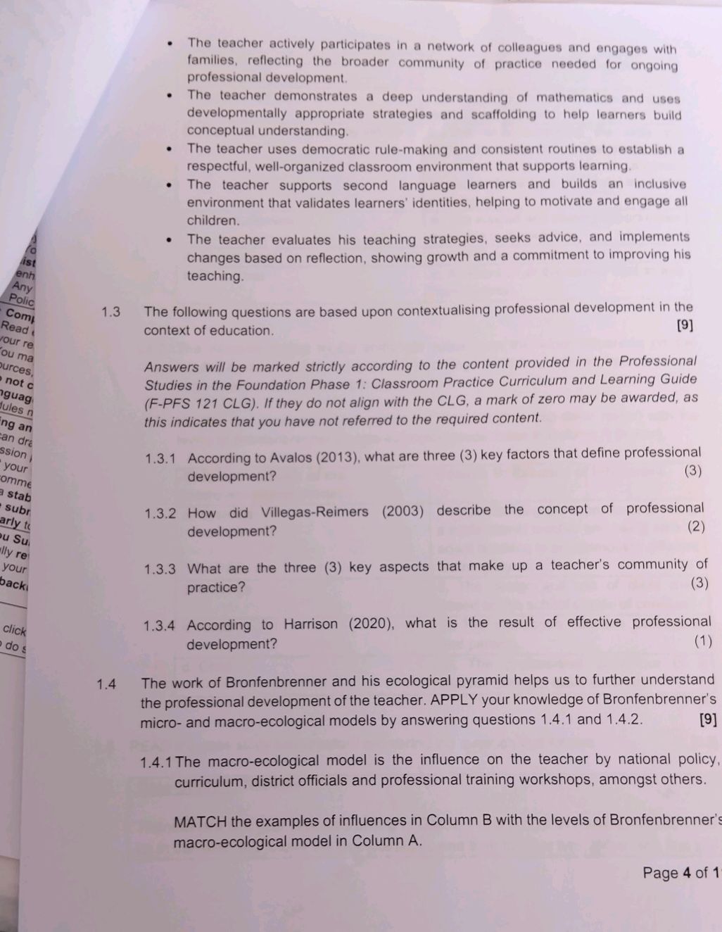 1.3 The following questions are based upon | StudyX