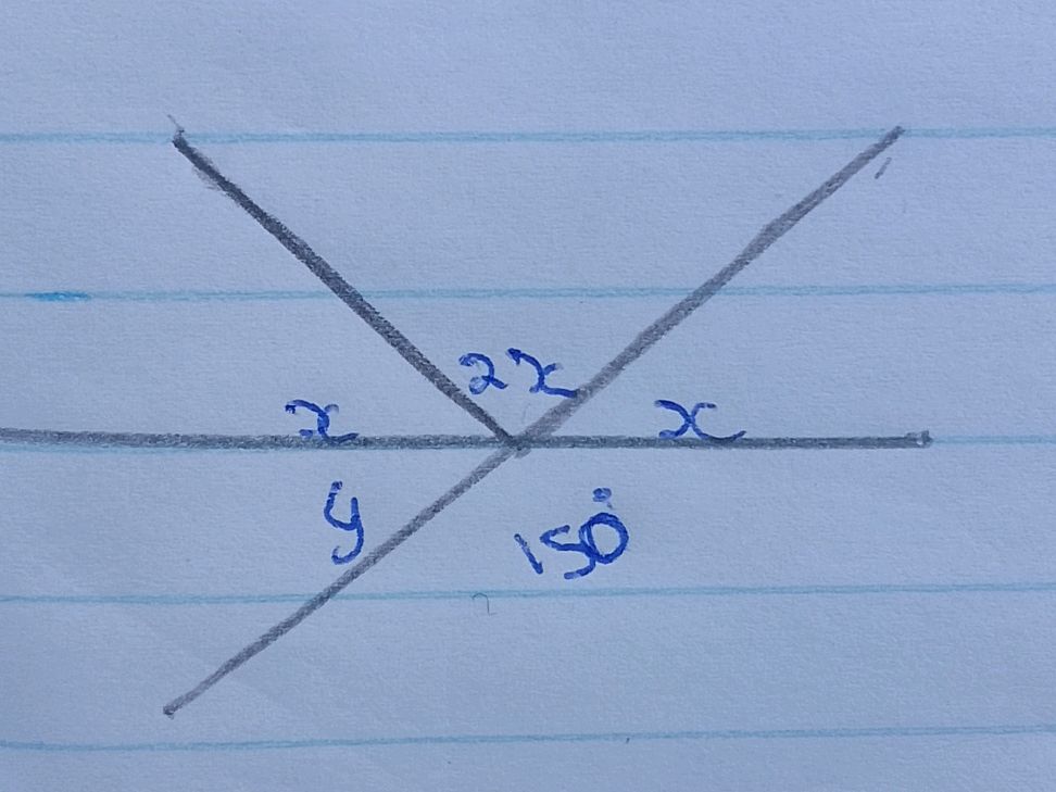 Find the values of x and y. In the diagram, | StudyX