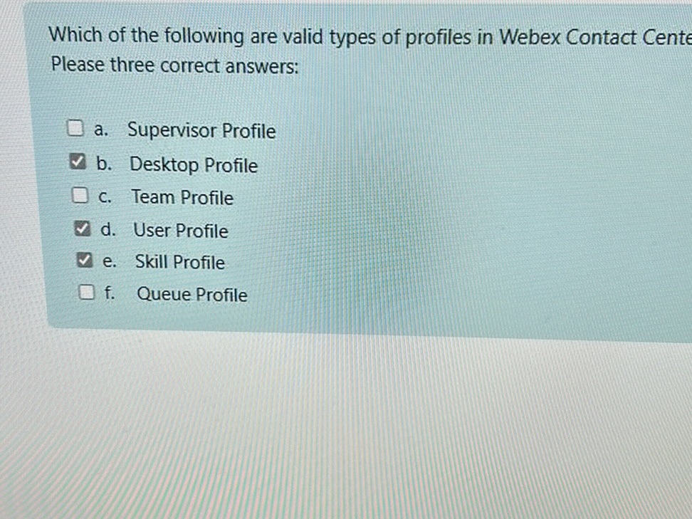 Which of the following are valid types of | StudyX