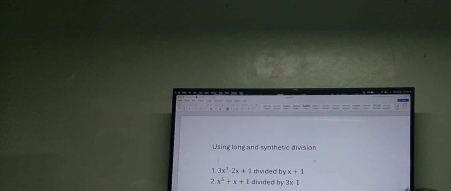 Using long and synthetic division 1. $3x^3 | StudyX
