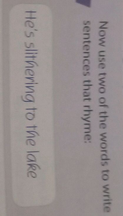 Now use two of the words to write sentences | StudyX