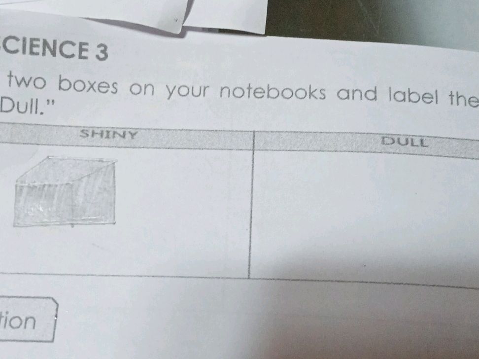 two boxes on your notebooks and label the | StudyX