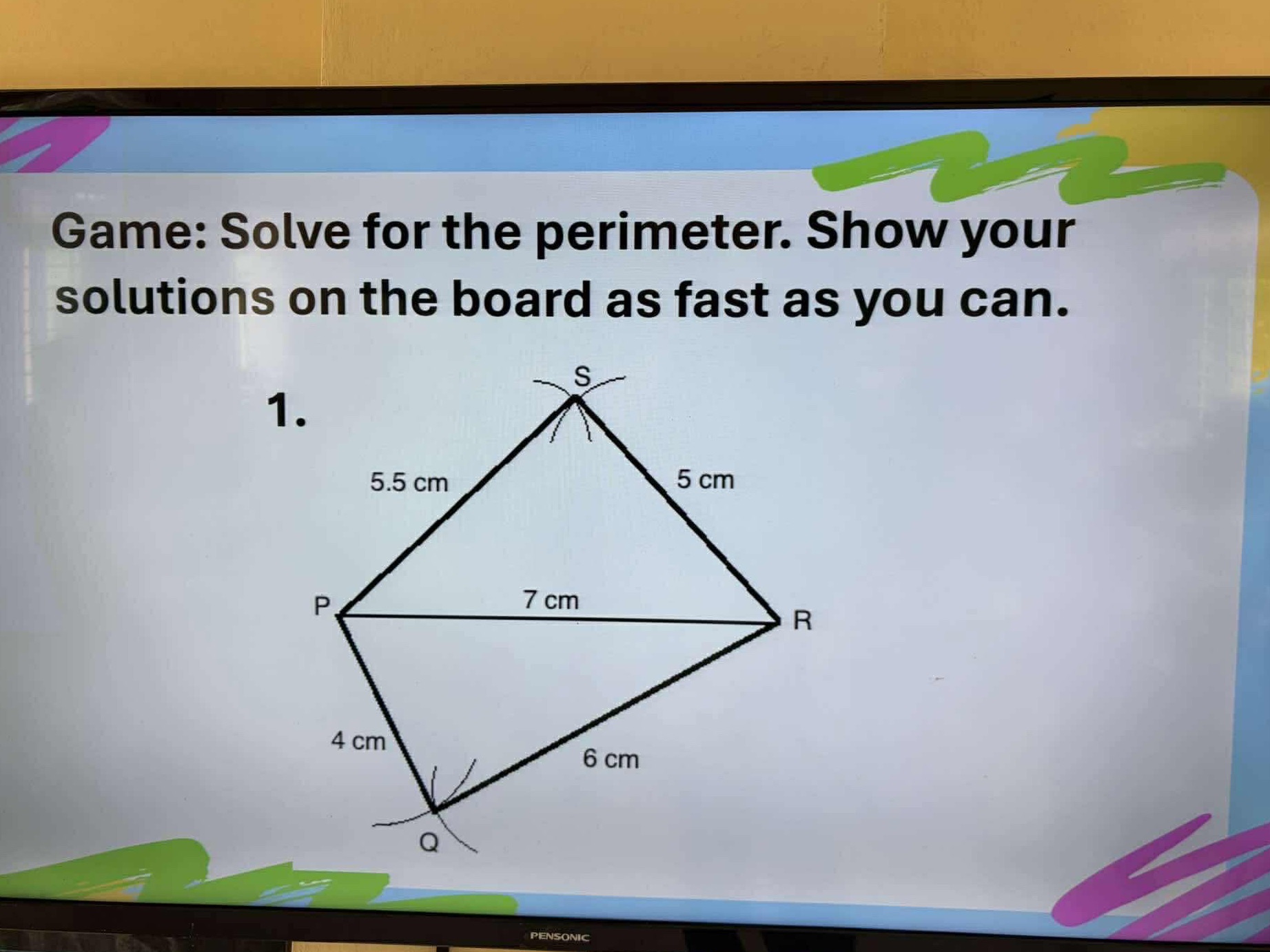 Game: Solve for the perimeter. Show your | StudyX