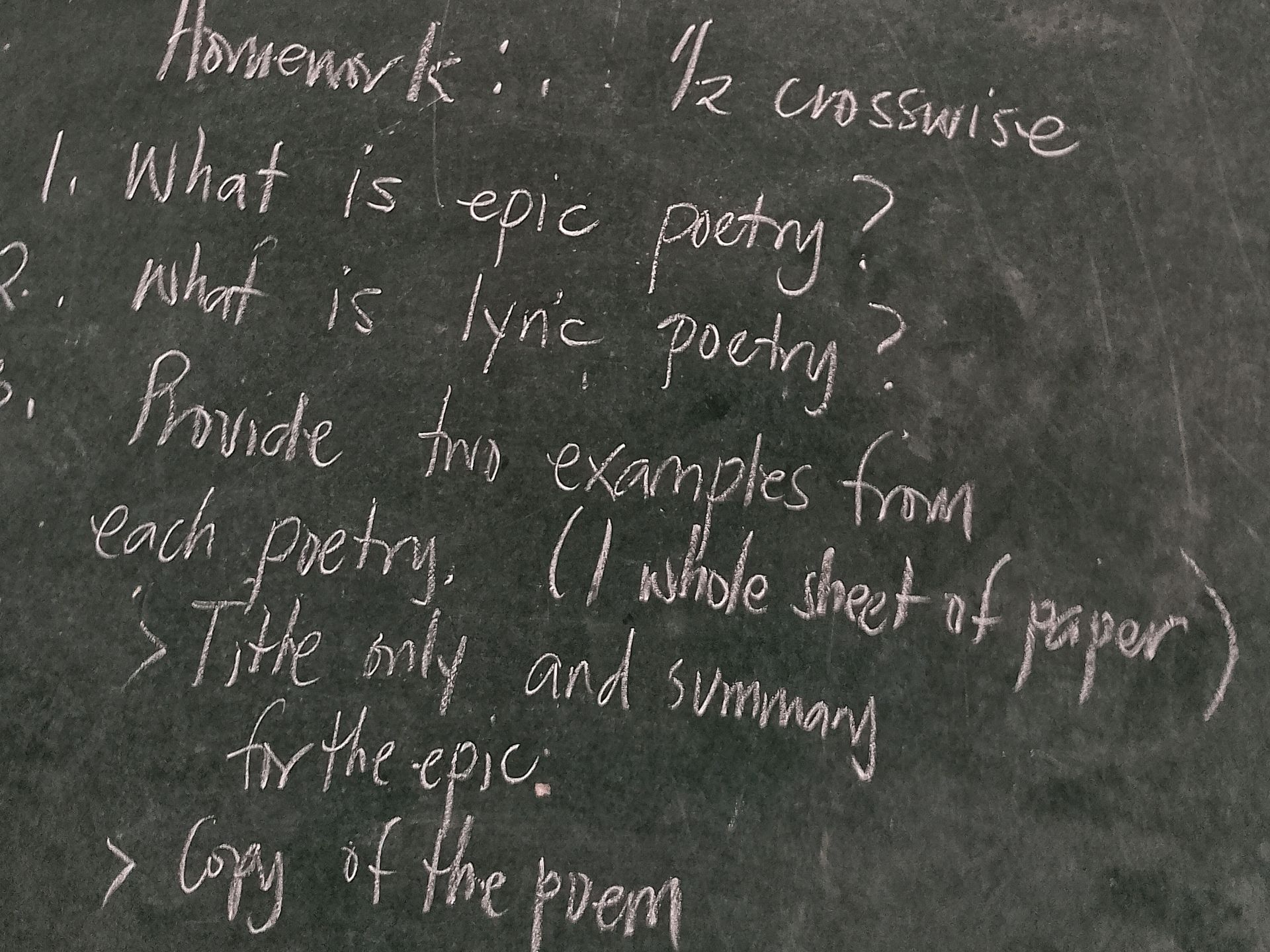 What is epic poetry? 2. What is lyric | StudyX