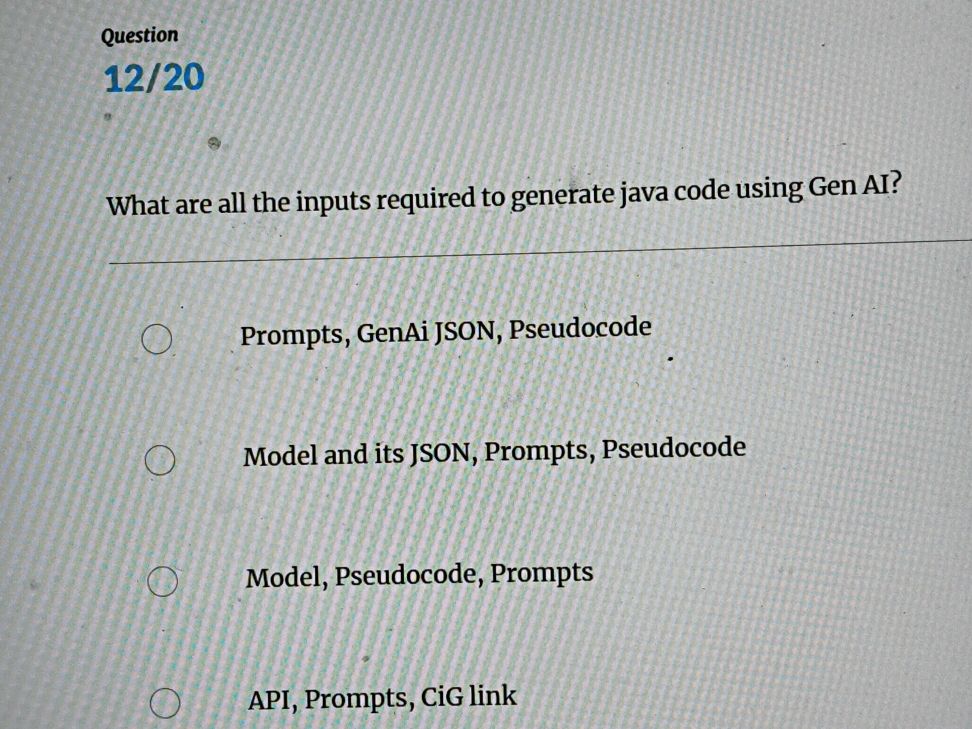 What are all the inputs required to generate | StudyX