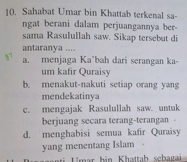 10. Sahabat Umar bin Khattab terkenal sangat | StudyX