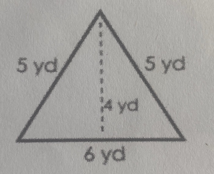 The image shows a triangle with sides