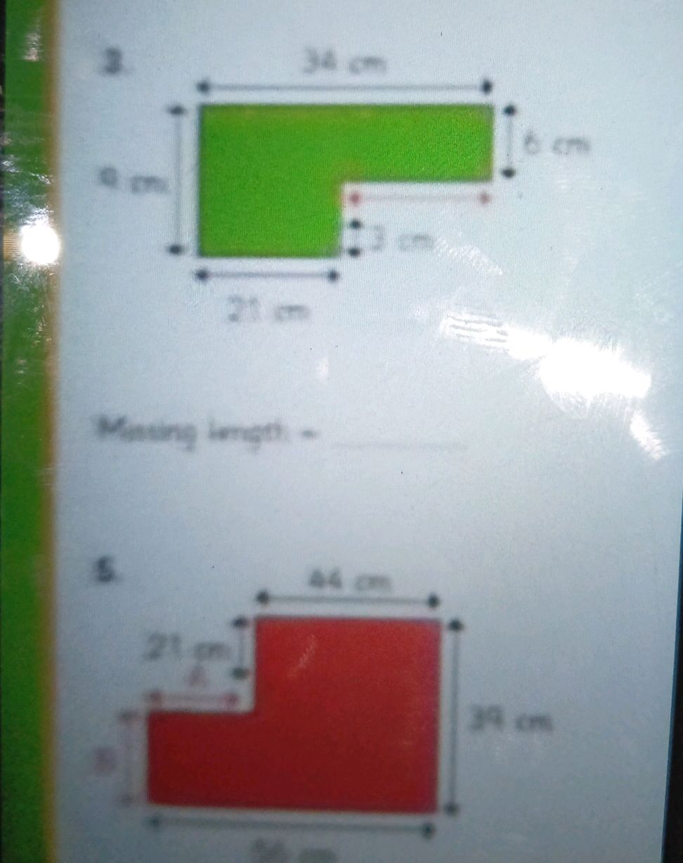 Finding Missing Lengths of Shapes | StudyX