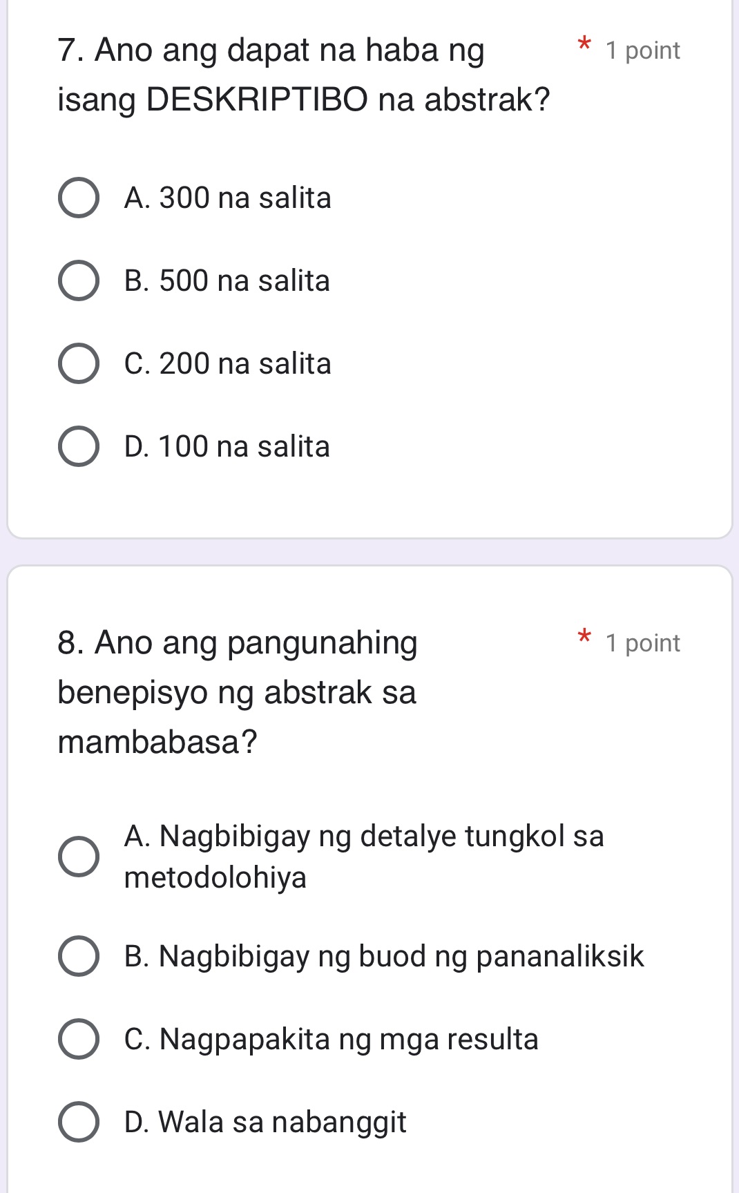 7. Ano ang dapat na haba ng isang | StudyX