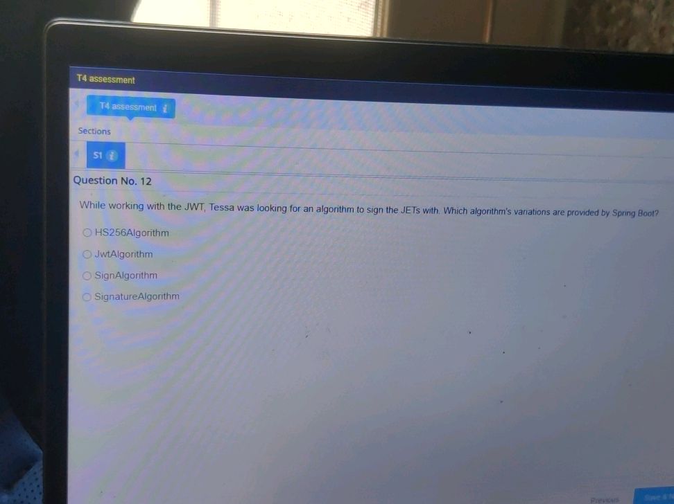 Question No. 12 While working with the JWT, | StudyX