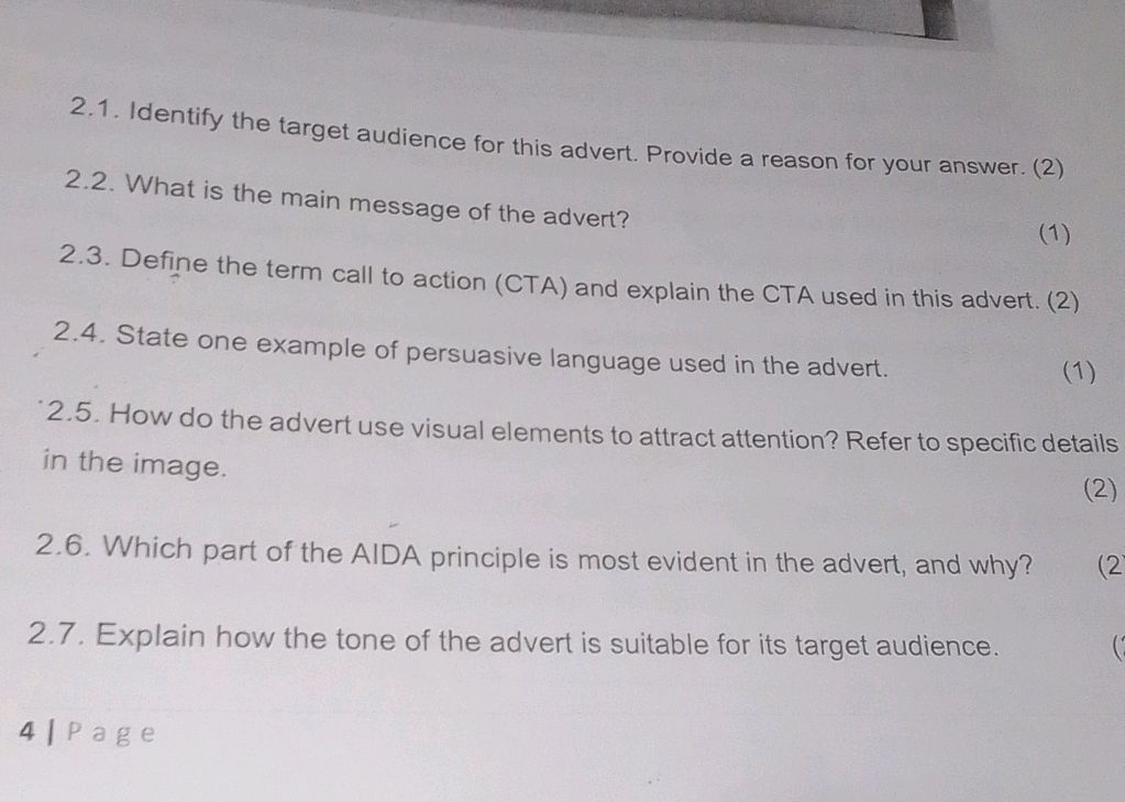 2.1. Identify the target audience for this | StudyX