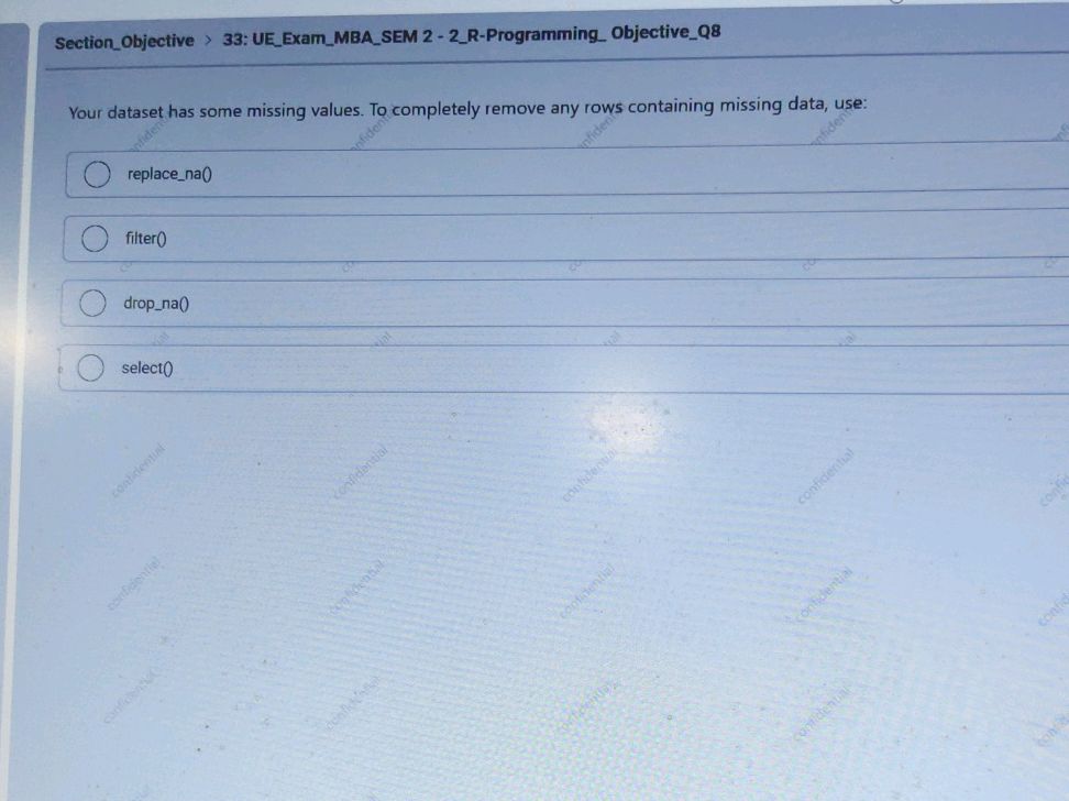 Your dataset has some missing values. To | StudyX