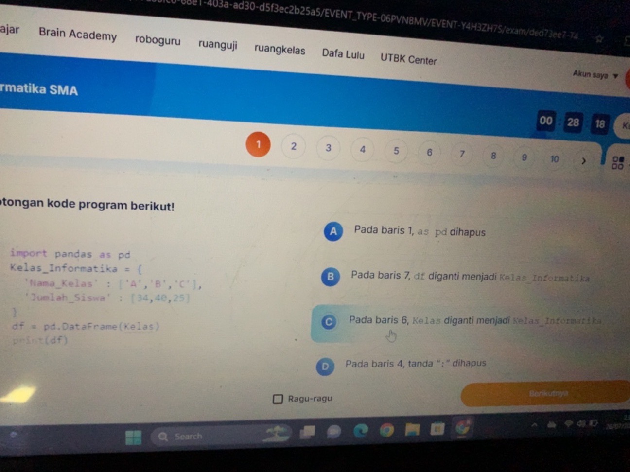 ```python import pandas as pd | StudyX