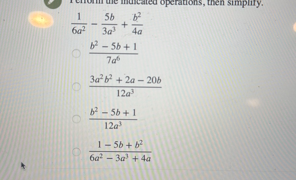 Perform the indicated operations, then | StudyX