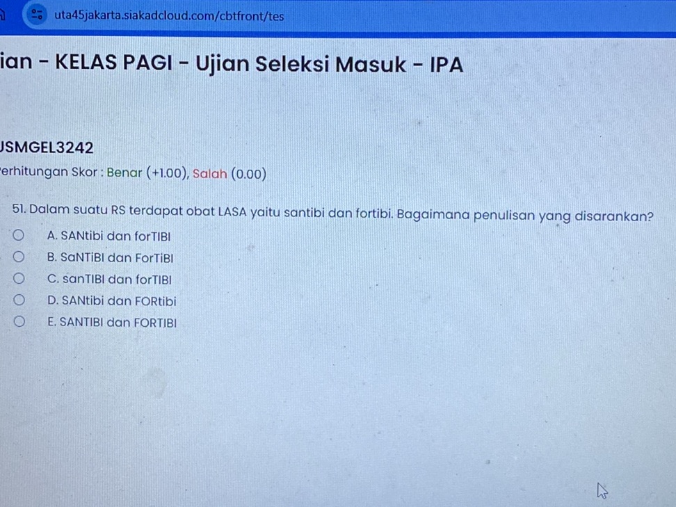 Dalam suatu RS terdapat obat LASA yaitu