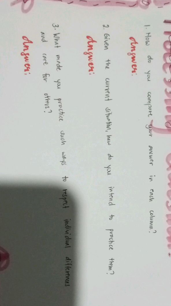 1. How do you compare your answer in each | StudyX