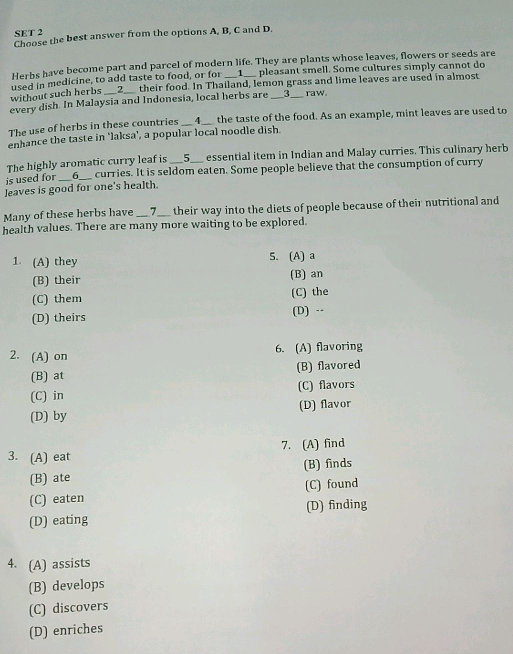 Choose the best answer from the options A, | StudyX