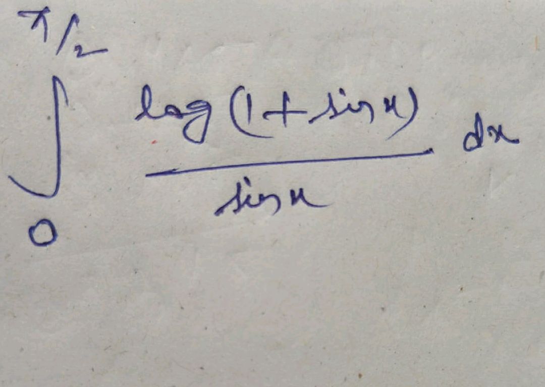 Evaluate the integral of log(1 + sin x)