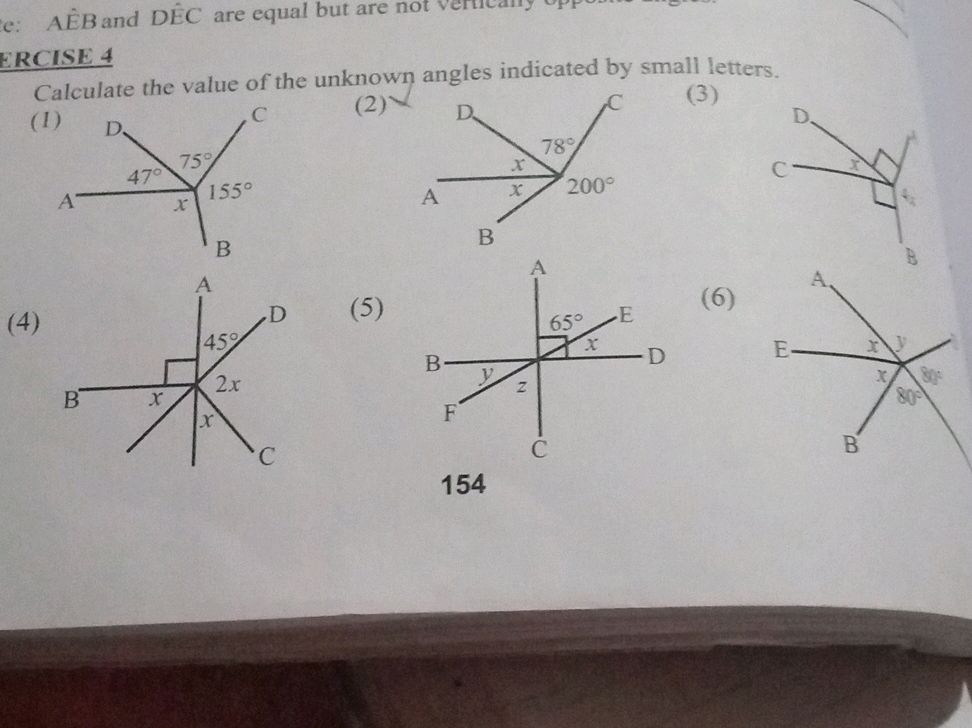 Calculate the value of the unknown angles | StudyX