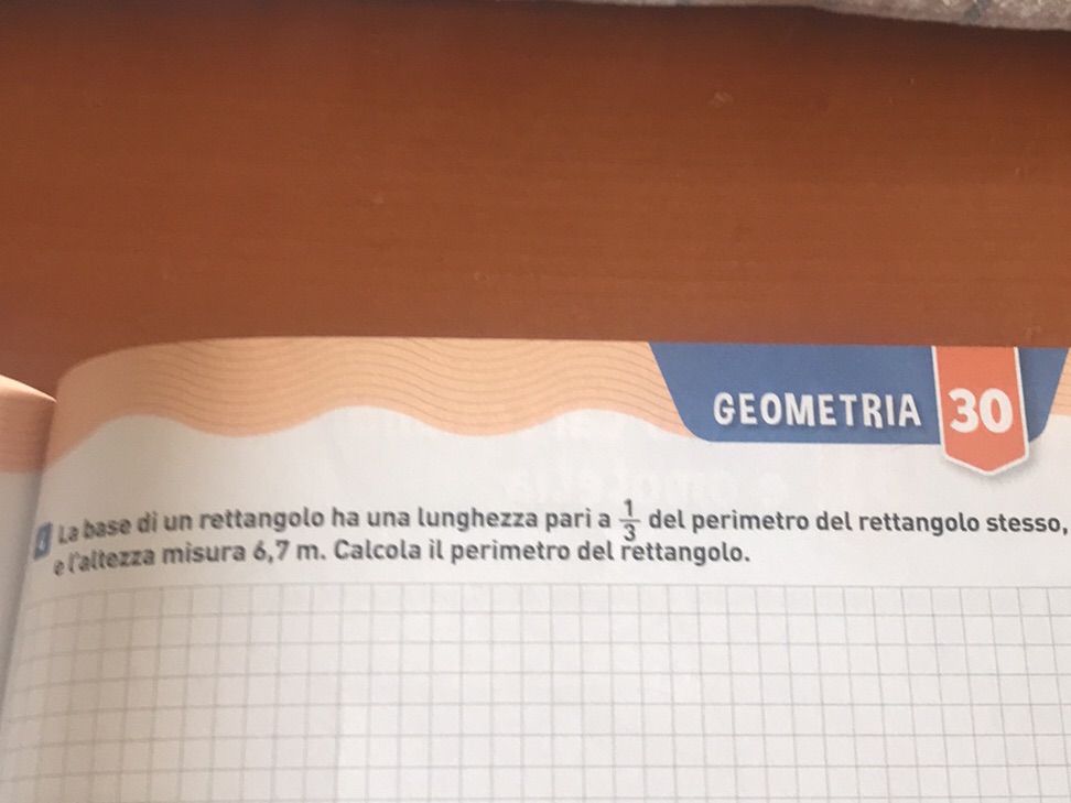 La base di un rettangolo ha una lunghezza