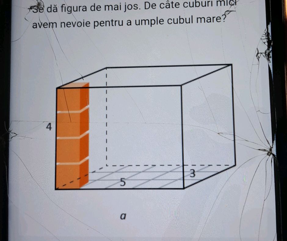 Se dă figura de mai jos. De câte cuburi mici | StudyX