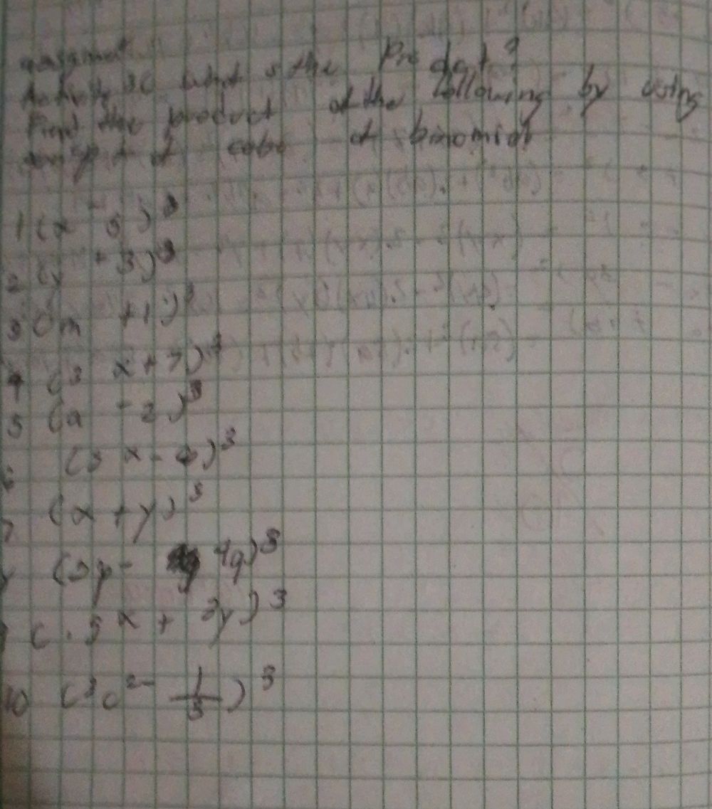 Activity 3C: Find the product of the | StudyX