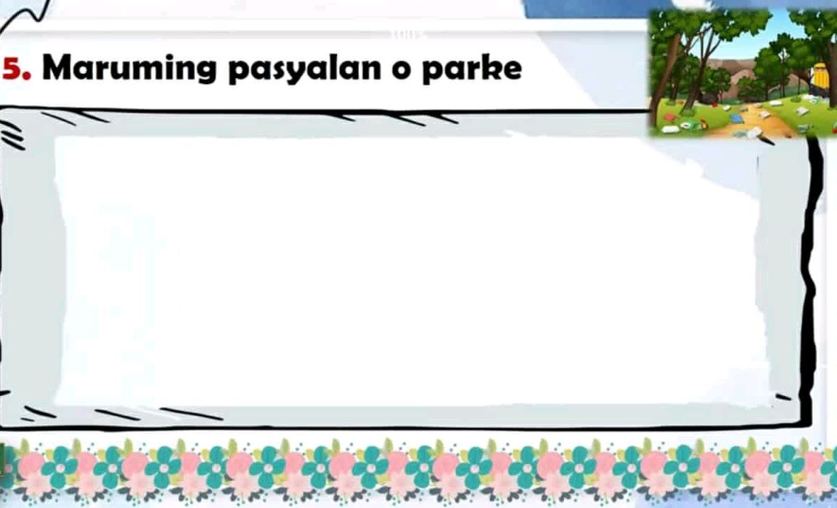 Maruming pasyalan o parke