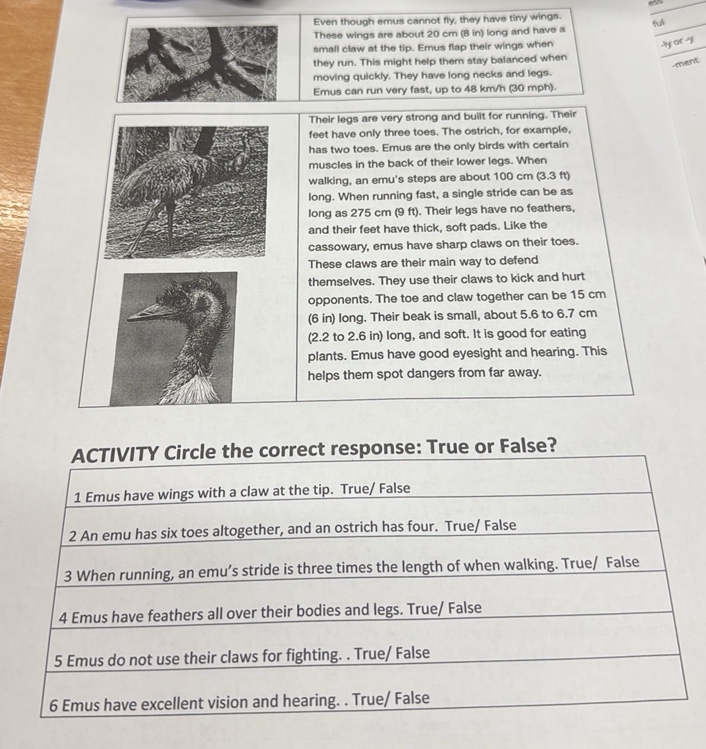 ACTIVITY Circle the correct response: True | StudyX