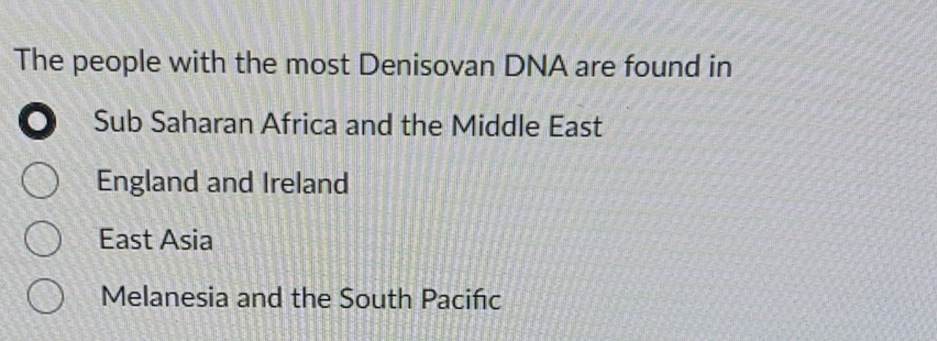 The people with the most Denisovan DNA are
