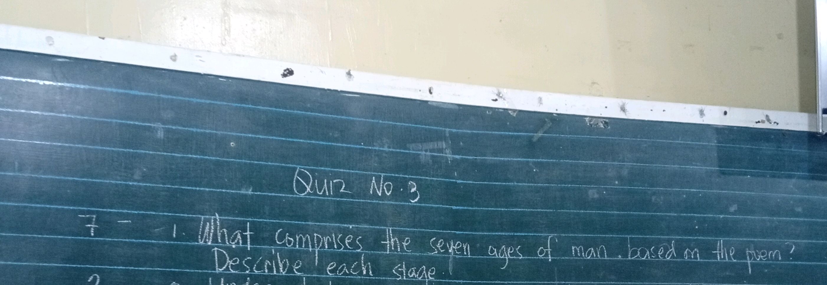 1. What comprises the seven ages of man | StudyX