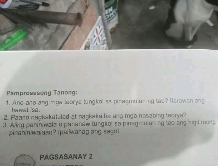 Pamprosesong Tanong: 1. Ano-ano ang mga | StudyX
