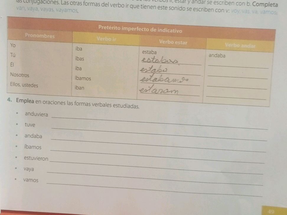 Pronombres | Verbo ir | Verbo estar | | StudyX