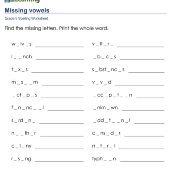 Find the missing letters. Print the whole | StudyX