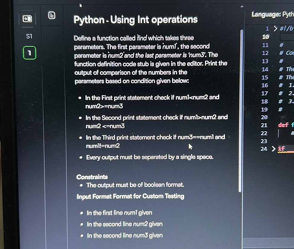 Define a function called `find` which takes | StudyX