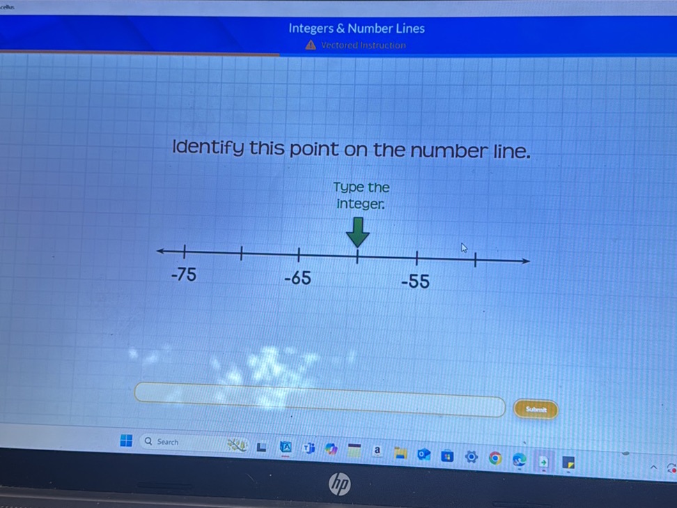 Identify this point on the number line. | StudyX