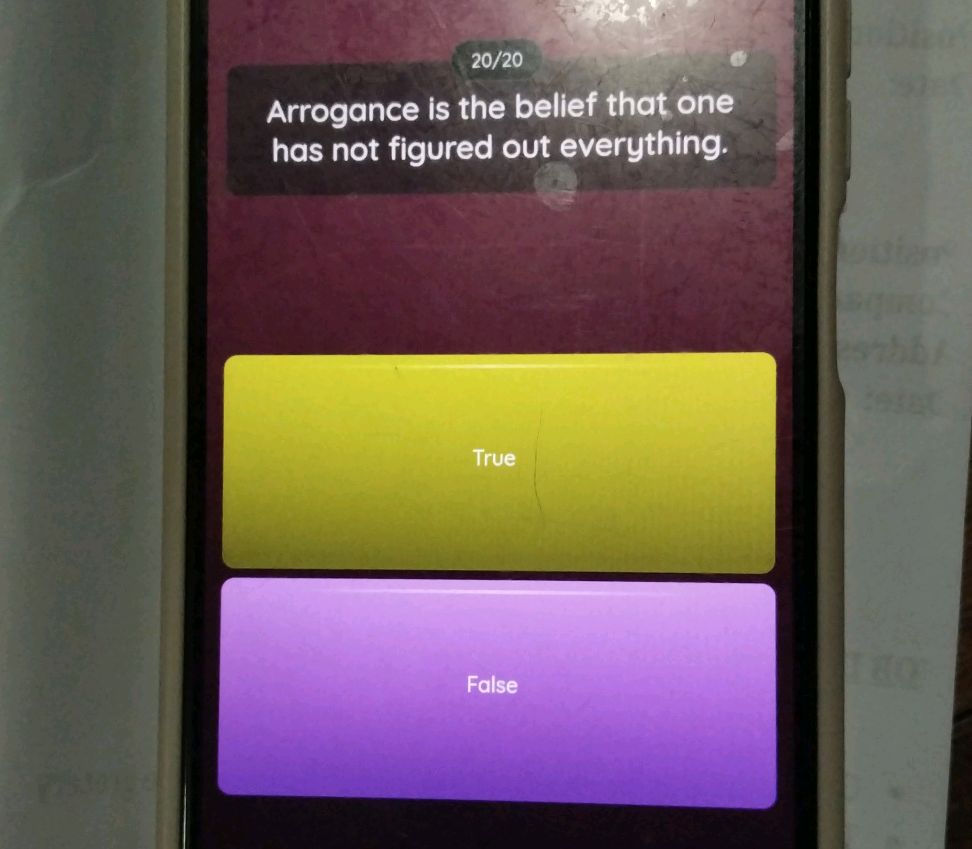 Arrogance is the belief that one has not | StudyX