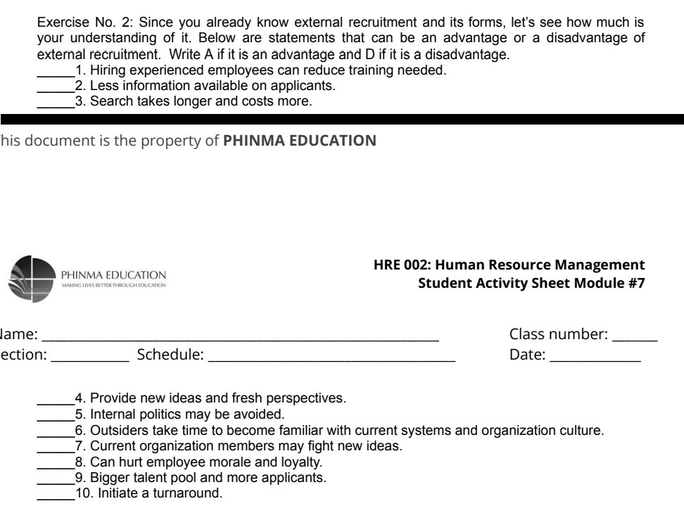 Exercise No. 2: Since you already know | StudyX